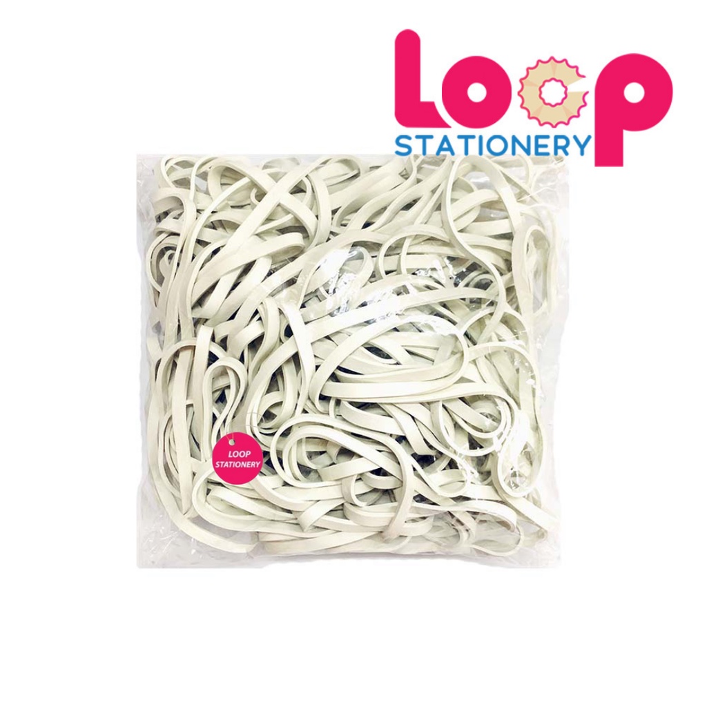Elastic White Rubber Band (200g) | Shopee Malaysia