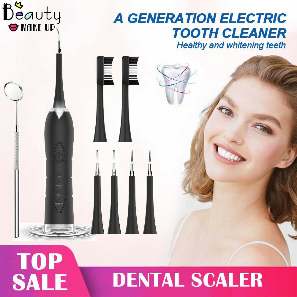 Portable Electric Sonic Ultrasonic Dental Scaler Tooth Stains Tartar ...
