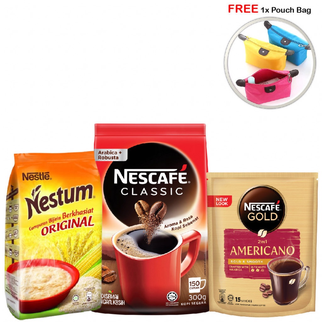 NESCAFE Classic Refill 300g + Nestle Nestum Original 250g + Nescafe ...