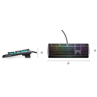 Alienware 510K Low-Profile RGB Mechanical Gaming Keyboard AW510K Dark ...