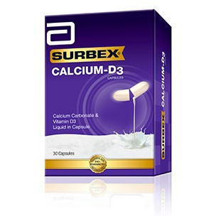 Surbex Calcium-D3 Capsules(30's)Exp:5/23 | Shopee Malaysia
