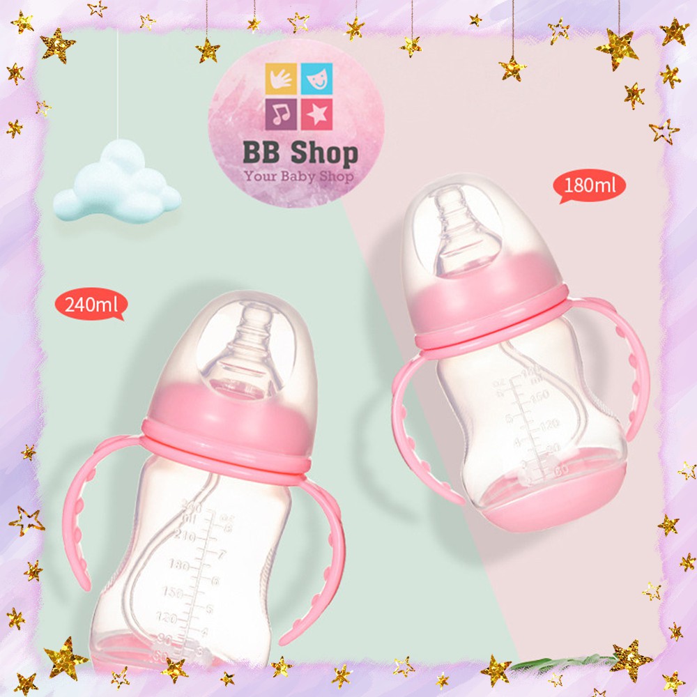 Bayi Botol Susu Baby Feeding Bottle With Handle Straw / Newborn Baby ...