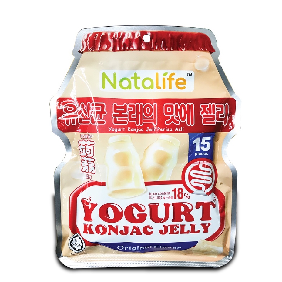 {15PcsX20G} Natalife Yogurt Flavoured Konjac Jelly | Shopee Malaysia