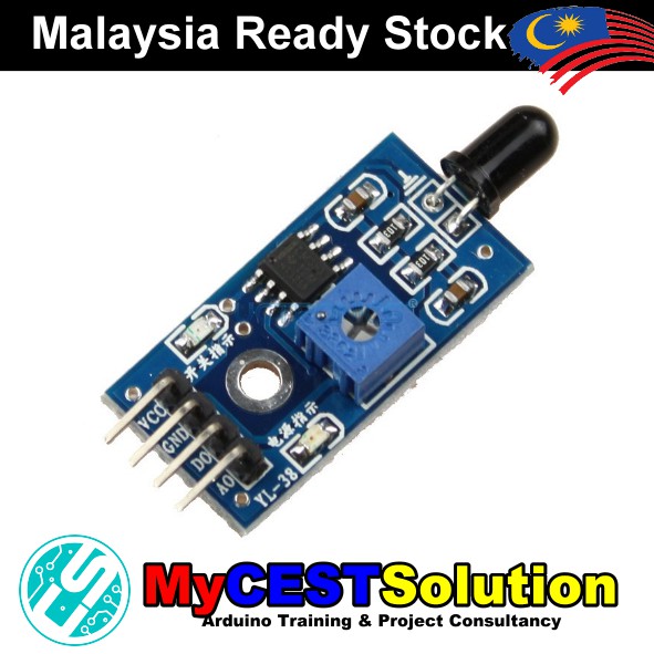 Arduino Digital &Analog Infrared IR Flame Fire Sensor Module | Shopee ... Arduino Digital &Analog Infrared IR Flame Fire Sensor Module | Shopee ...