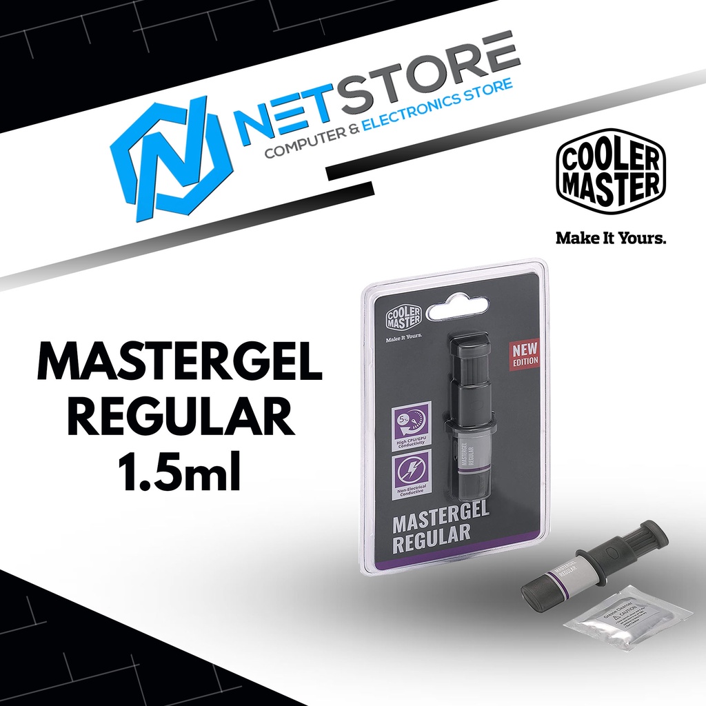 COOLER MASTER MASTERGEL REGULAR 1.5ml HIGH PERFORMANCE THERMAL GREASE ...