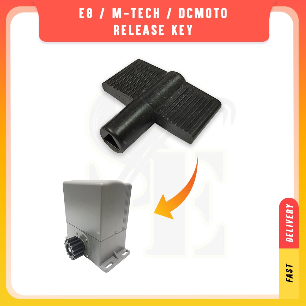 Autogate Spare Part- DC Sliding Motor Release Key Triangle (Compatible ...