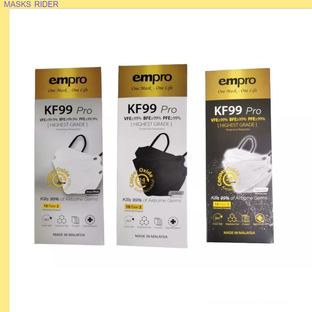 (10 Mask FREE 2) EMPRO KF99 PRO COPPER OXIDE ANTIMICROBIAL FACE MASK ...