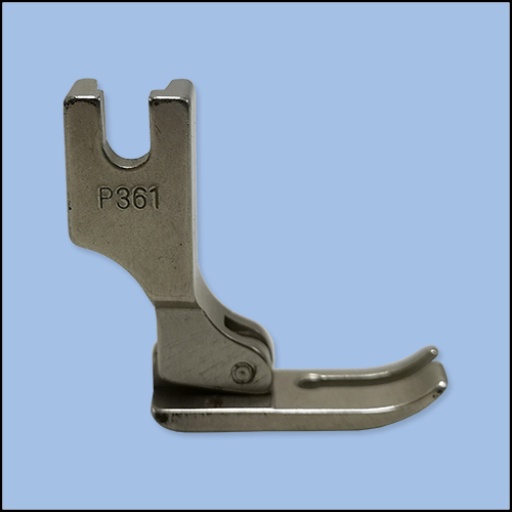 NARROW HINGED ZIPPER FOOT/LEFT FOR 1 SINGLE NEEDLE LOCKSTITCH MACHINE ...