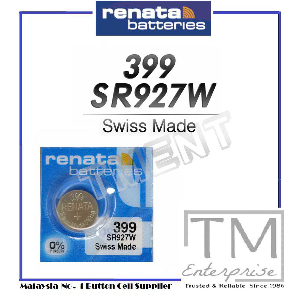Renata 399 sr927w genuine battery swiss made sr927 sr927sw 399 neyw ...