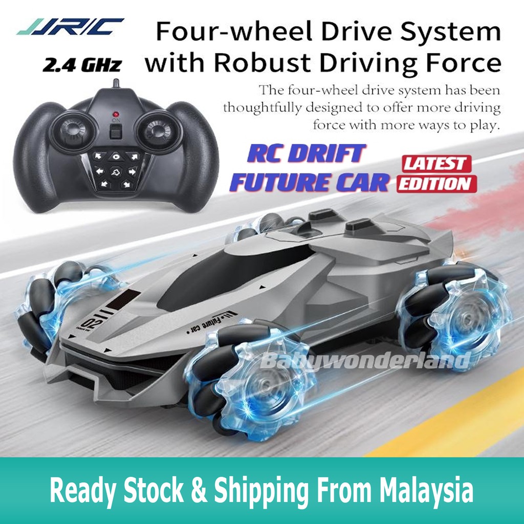 JJRC Remote Control Stunt Car 1:24 4WD 2.4Ghz Spray Mist Car RC Car ...