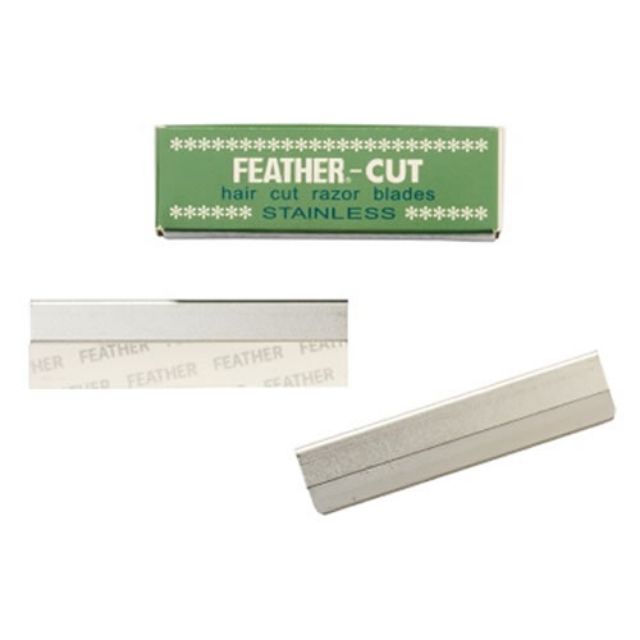 Feather-cut Hair Cut Razor Blades Stainless 1pc | Shopee Malaysia