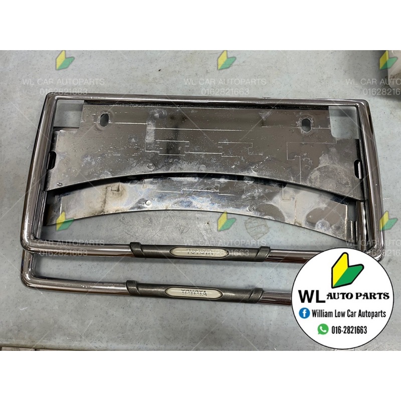 Toyota number plate chrome condom for all toyota car vellfire alphard ...