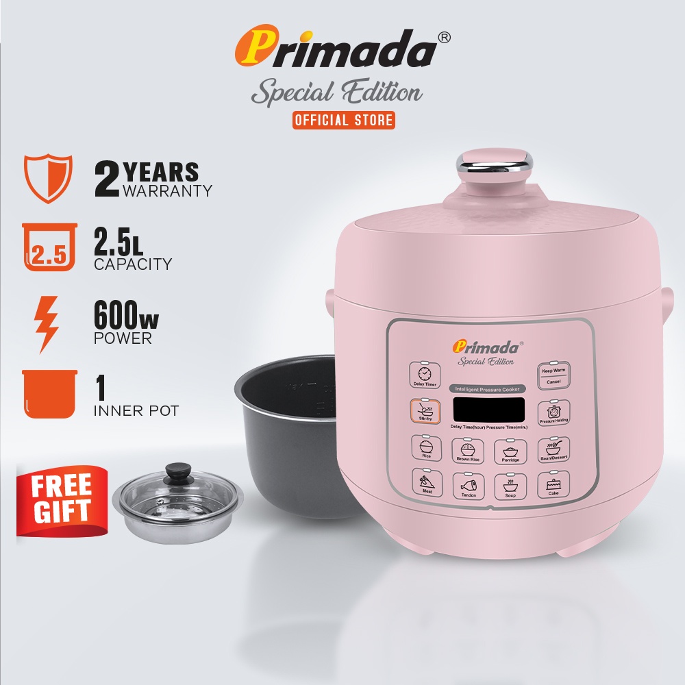 Primada Special Edition Intelligent Pressure Cooker MPC2550 Light Pink ...