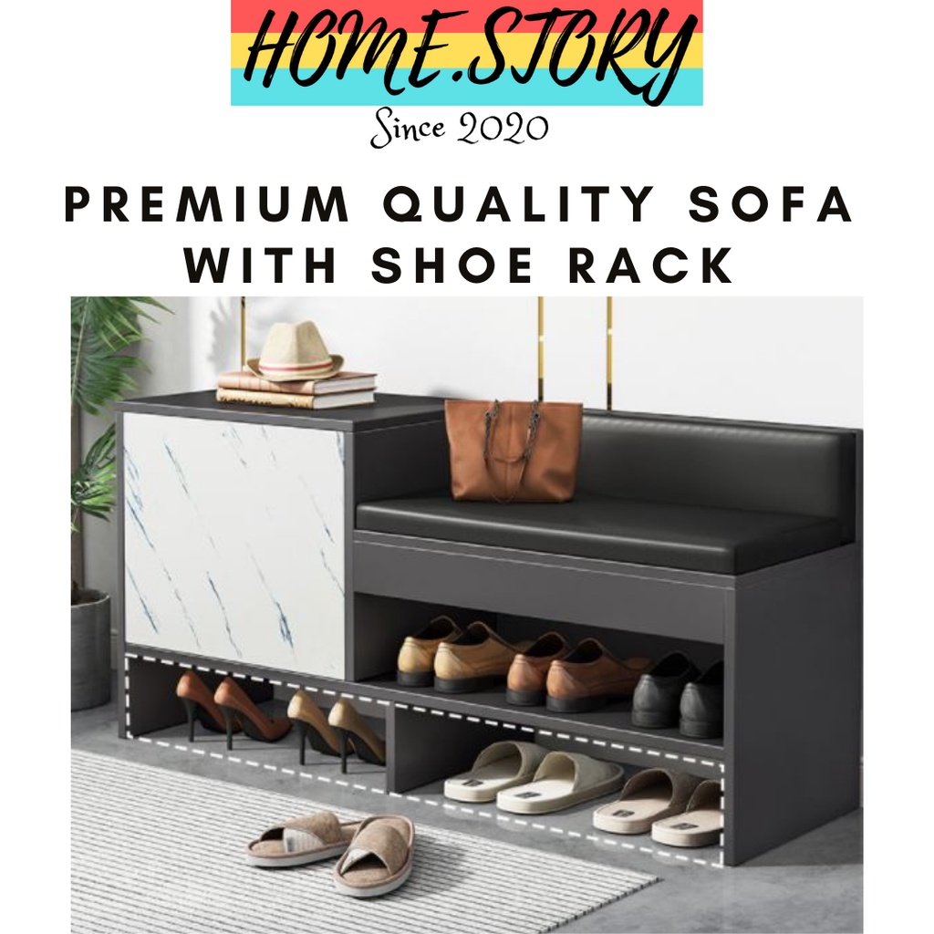 HomeStory Premium Sofa Shoe Rack Sofa Sitting Sitting Shoe Cabinet ...
