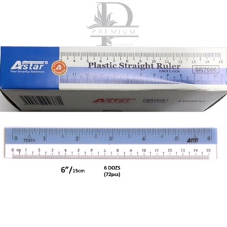 Astar Straight Ruler (15cm,20cm,30cm) / Pembaris Plastik / Pembaris ...