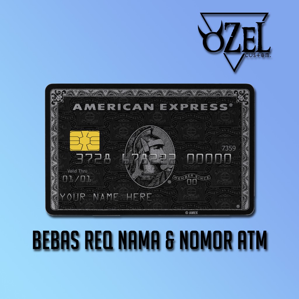 American EXPRESS BLACK CARD ATM CARD SKIN | Shopee Malaysia