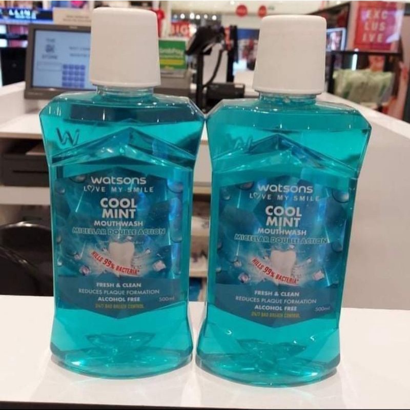 Mouthwash cool mint (watson) | Shopee Malaysia