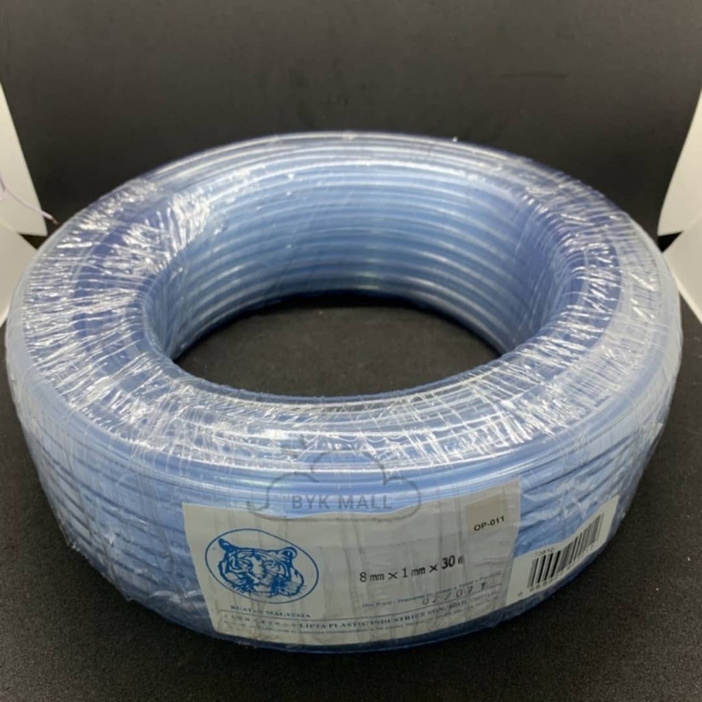 PVC TRANSPARENT HOSE / AIR LINE TUBE /CLEAR HOSE PIPE/30 MTR | Shopee ...