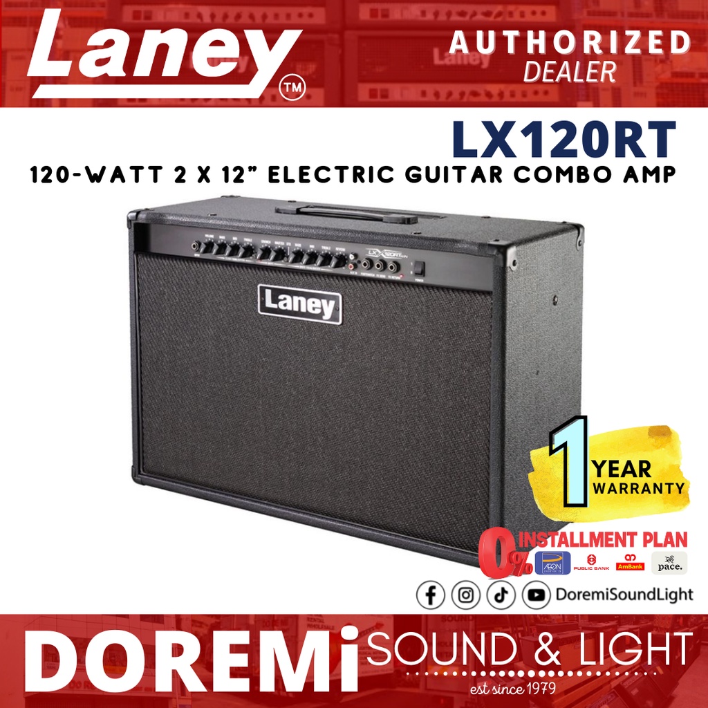 Laney LX120RT 120-watt 2 x 12" Electric Guitar Combo Amplifier ...