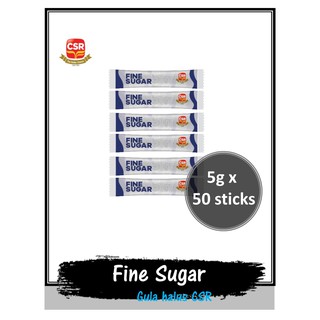 【REPACK】 CSR FINE SUGAR Gula halus STICK / SACHET 250g (5g x 50s ...