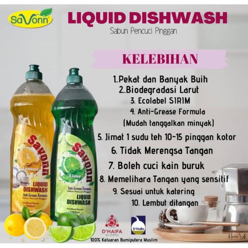 Pencuci Pinggan Savonn 1000ml. | Shopee Malaysia