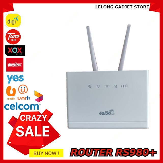 Router Rs980+ New Model Modem WiFi Router Modified Unlimited Hotspot ...