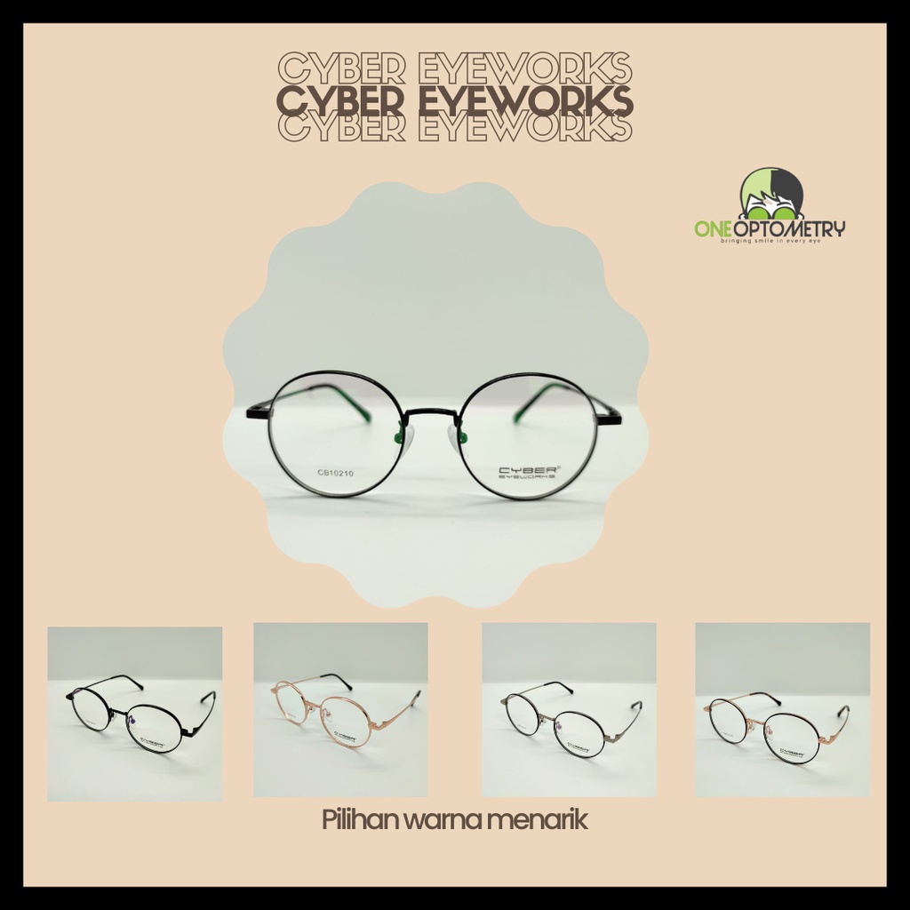 Cyber Eyeworks Spectacle Metal Frame / Bingkai Cermin Mata Trend Terkini / Korea Style / CB10210 ...