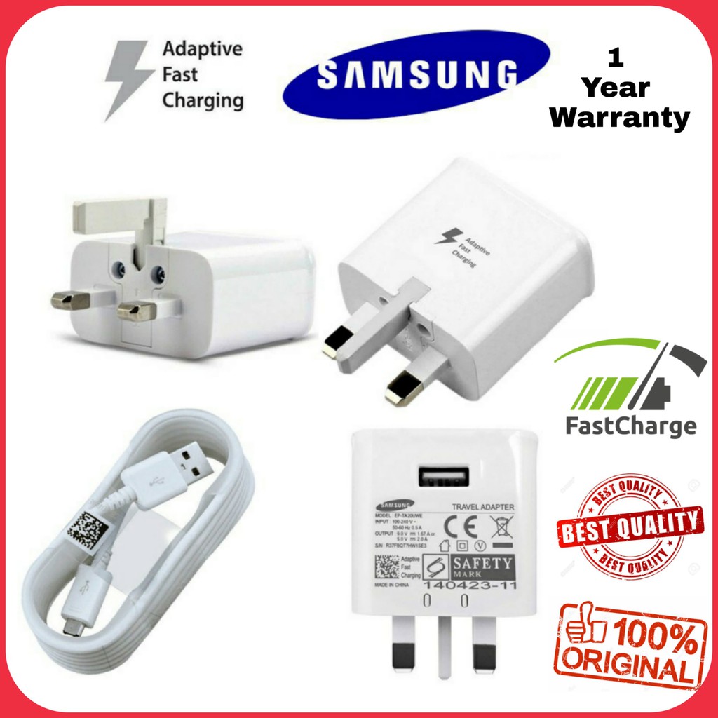 Samsung Original Adaptive Fast Charging Travel Charger 15W With Micro ...