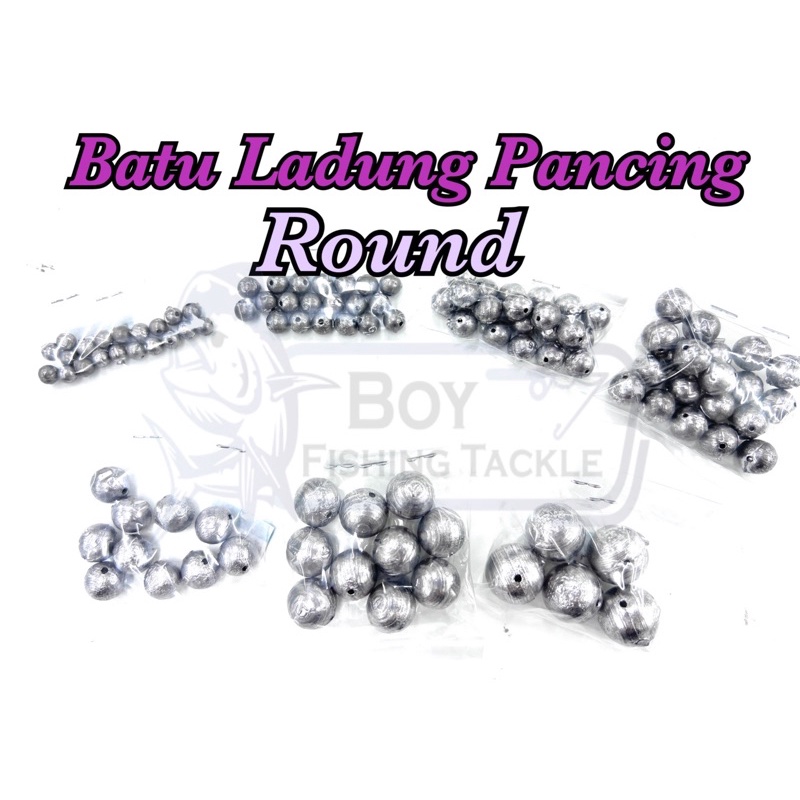 Round Bulat RL Timah Batu Timah Batu Ladung Pancing | Shopee Malaysia