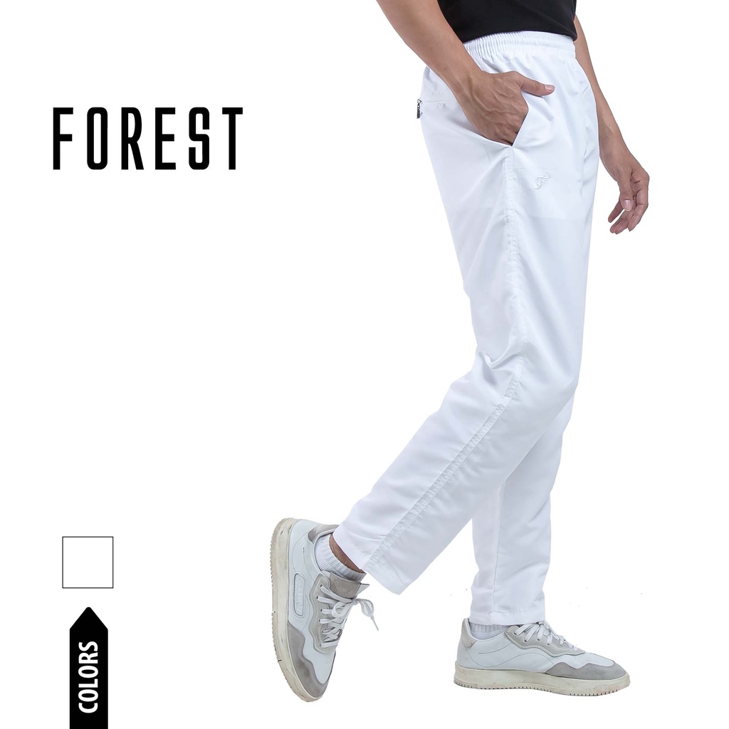 Forest Inner Lining Sports Tracksuit Men Track Pants White Unisex Track ...
