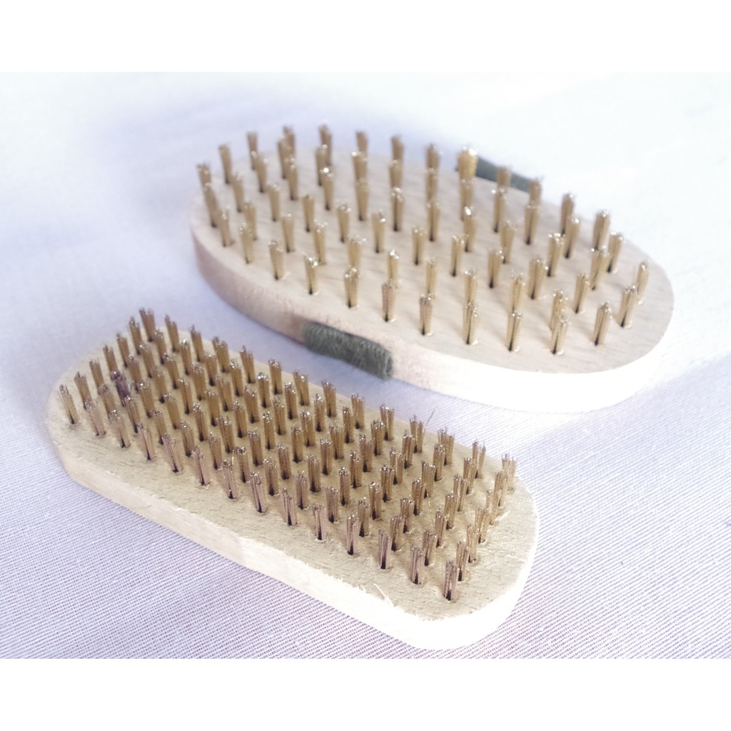 Berus Dawai Tembaga, Berus Lantai Besi / Hard Brass Wired Brush, Brass ...