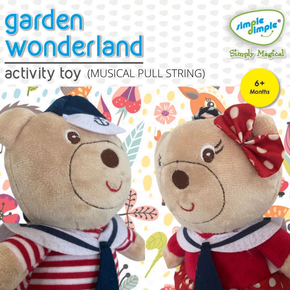 Simple Dimple Baby Musical Pull String Toys Garden Wonderland Soothing ...