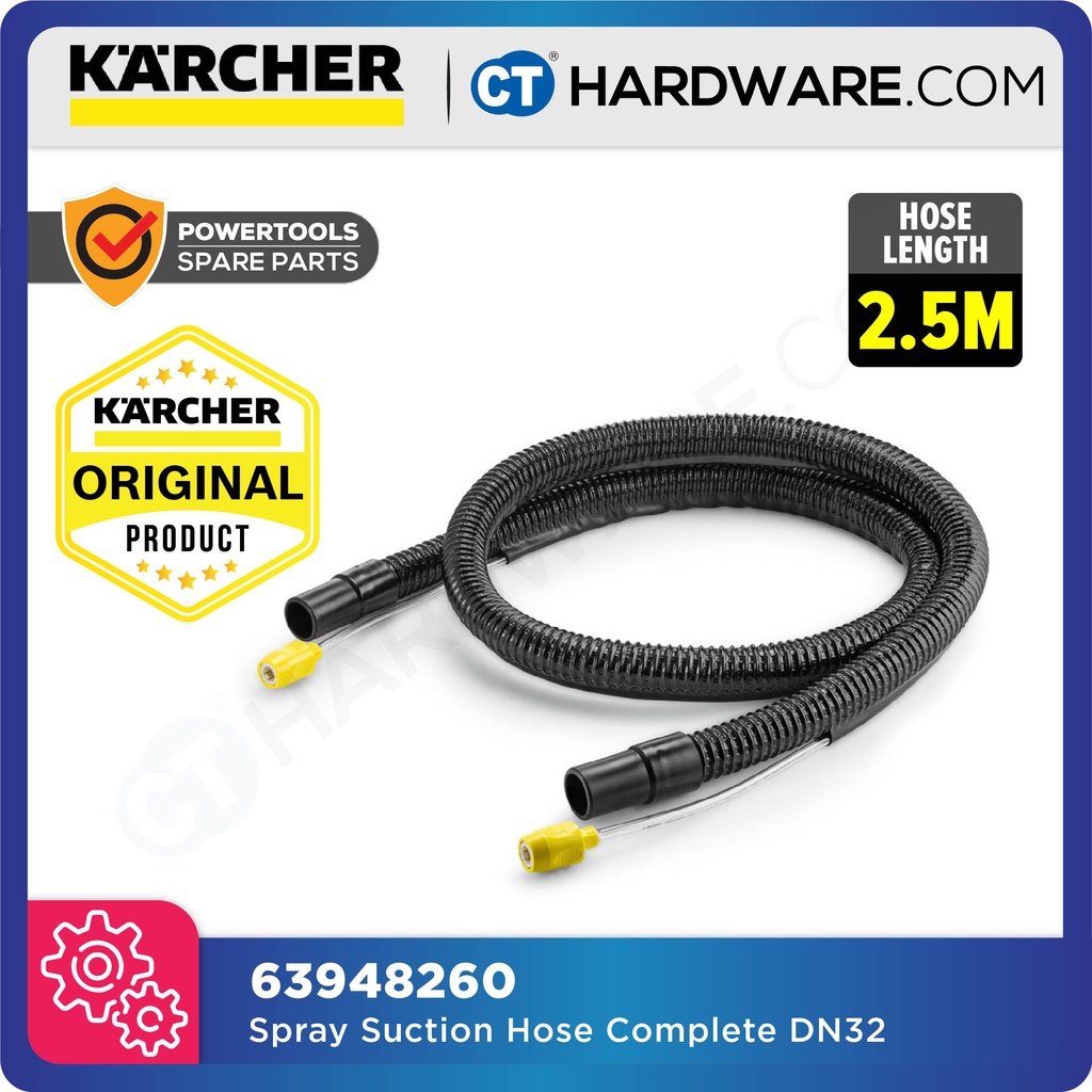 Karcher 63948260 Spray Suction Hose Complete DN32 Puzzi Series ( FOR ...