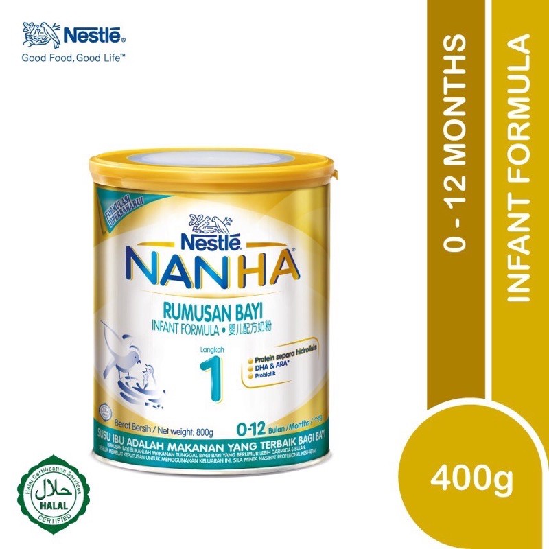 NESTLE NAN HA STAGE 1 HYPOALLERGENIC (400g) | Shopee Malaysia