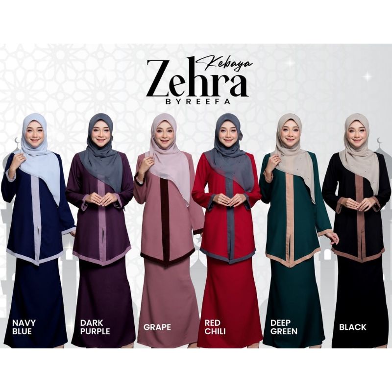 (SET A) KURUNG ZEHRA| KEBAYA| PLUS SIZE| IRONLESS| KEBAYA PLAIN| NEW BAJU KURUNG| SALE | Shopee ...