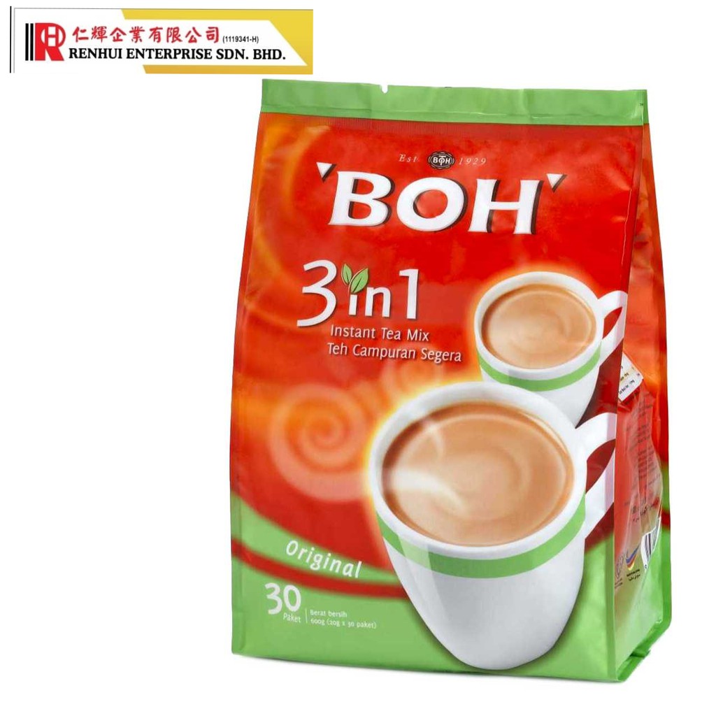 BOH 3 IN 1 ORIGINAL INSTANT TEA MIX 30'S | Shopee Malaysia