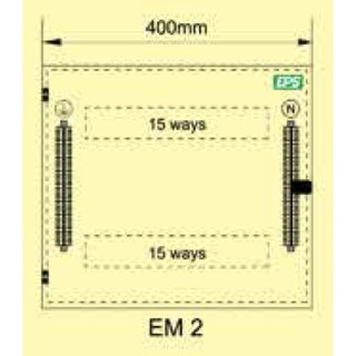 EPS EM-2 | EM2M 2Row 18Way 30Way Metalclad Enclose DB Box / MCB Metal ...