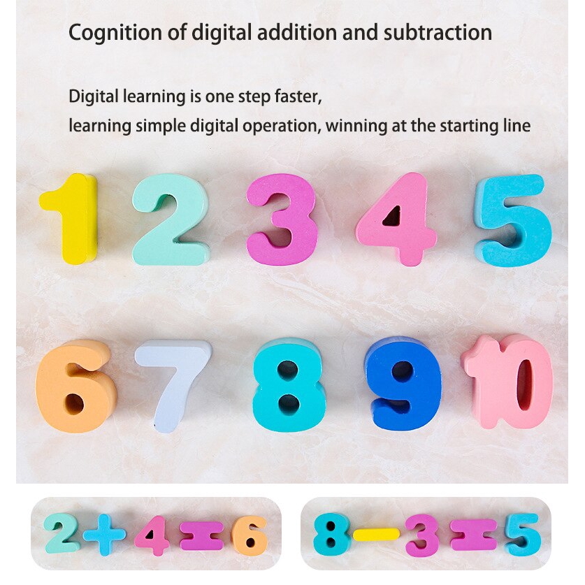 Children 4 in 1 Dolphin Number Shape Matching Wooden Geometric ...