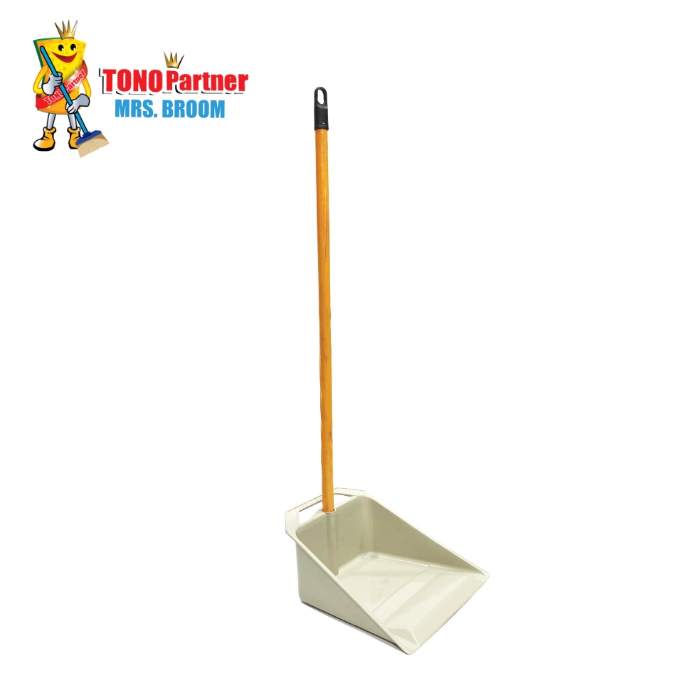 (Random Color)Tono Partner Dustpan with wood Handle Penyodok Sampah Dan ...