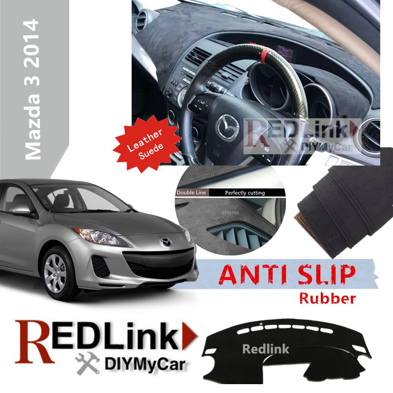 Mazda 3 Dashboard Mat Cover 2014 Leather Suede ( Fabric ) | Shopee Malaysia