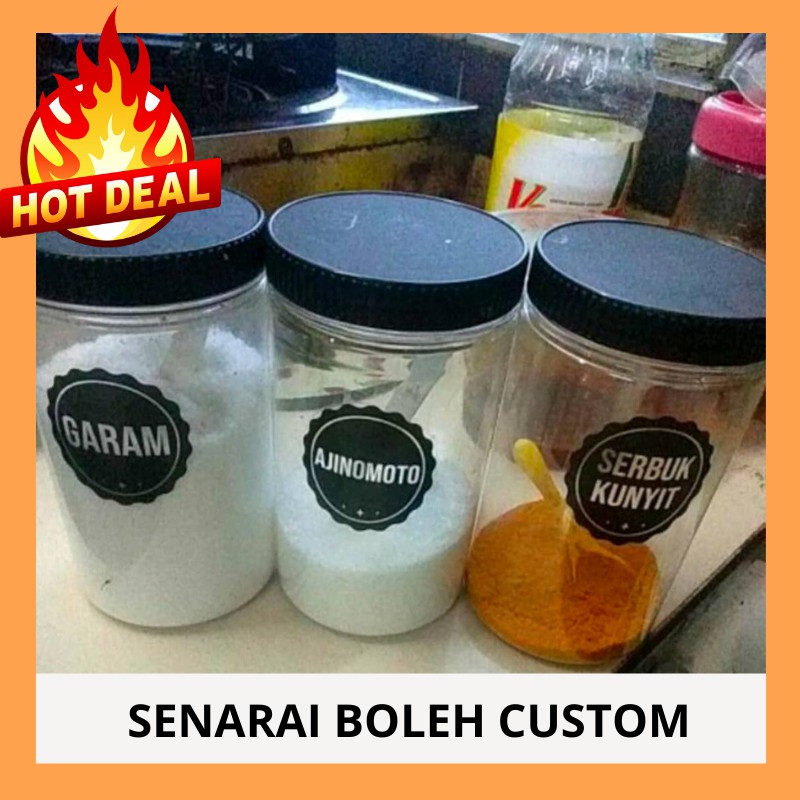 [CUSTOM LIST] Sticker Label Rempah Transparent | Shopee Malaysia