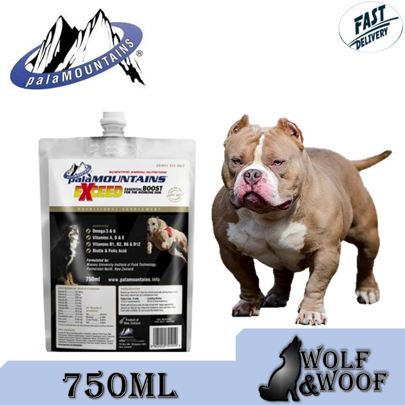 PalaMountains Exceed Vitamin & Mineral Oil Dog Supplement 750ml - (Dogs Muscle Supplement ...