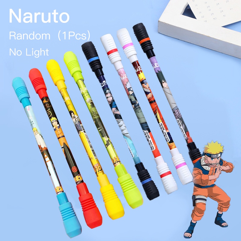 Cartoon One Piece Naruto Spinning Pen /Anime Light Spinning Pen Demon ...