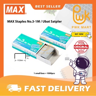 MAX Staples No.3-1M (box) / Dawai Kokot / Ubat Stapler (kotak) | Shopee ...