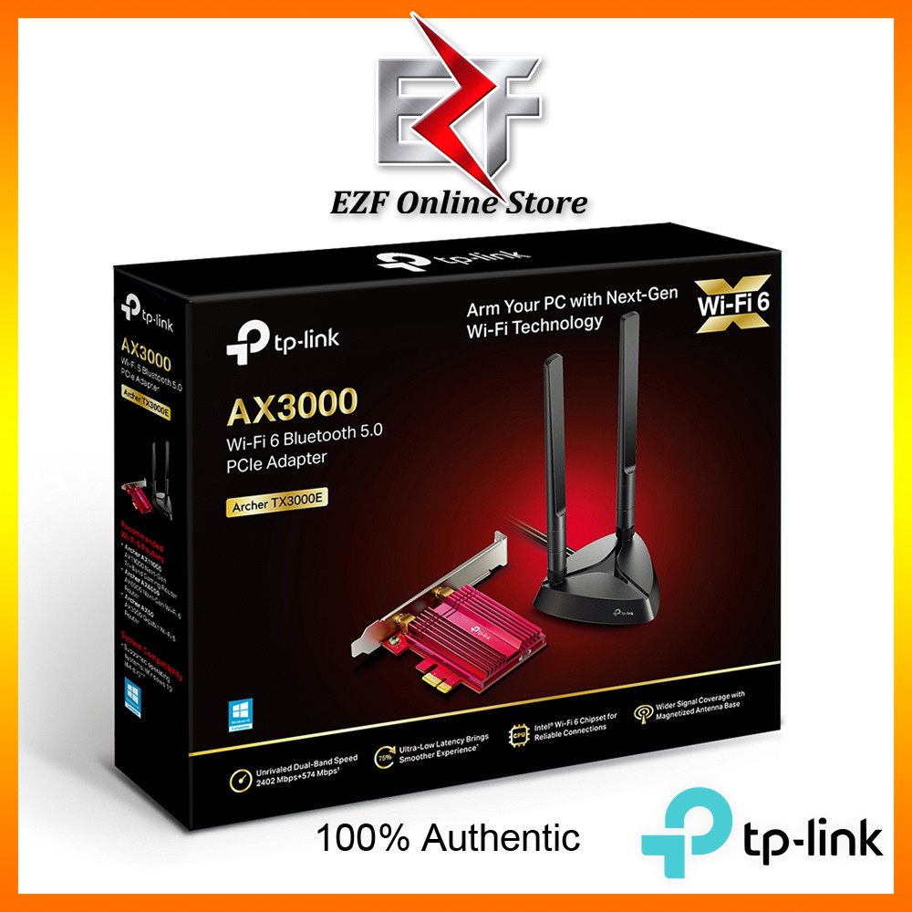TP-Link Archer TX3000E AX3000 Wi-Fi 6 Bluetooth 5.0 PCIe Adapter ...