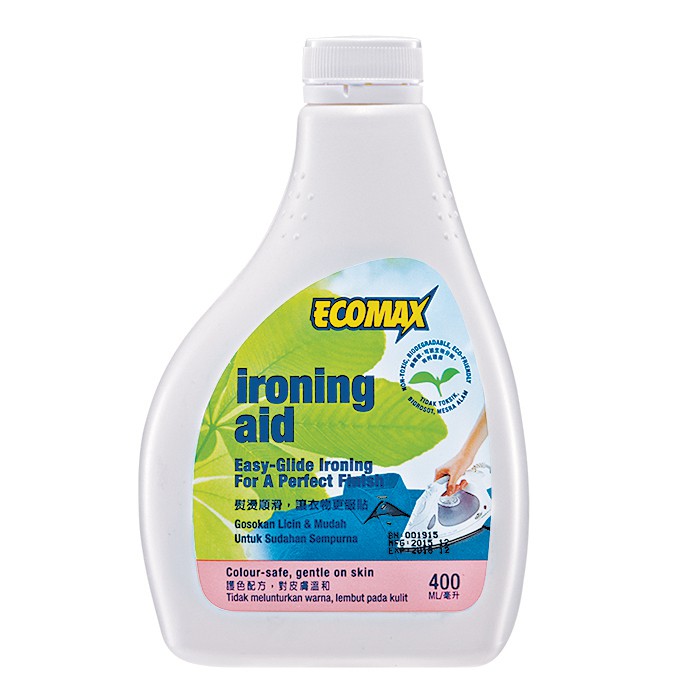 Ecomax Ironing Aid/ Spray gosok baju/ Spray seterika baju | Shopee Malaysia