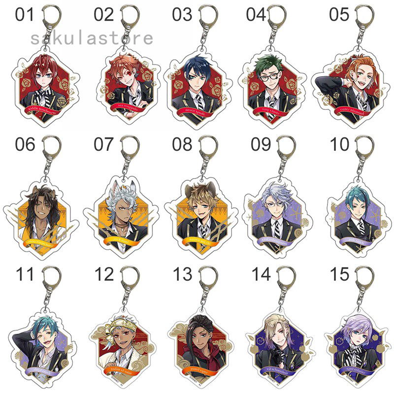 Twisted-Wonderland Key Chains NEW Riddle Rosehearts Acrylic Keychain ...