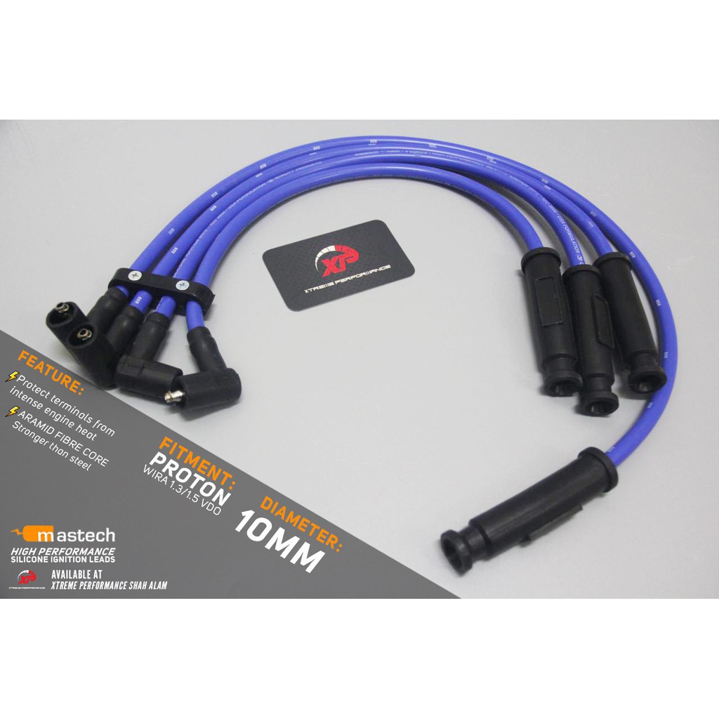 ORIGINAL READY STOCK CABLE PLUG MASTECH WIRA 1.3 1.5 VDO 10MM BLUE ...