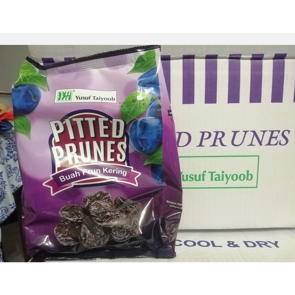 Yusuf Taiyoob PITTED PRUNES NEW PACKAGING BUAH PRUN KERING 300 gm ...