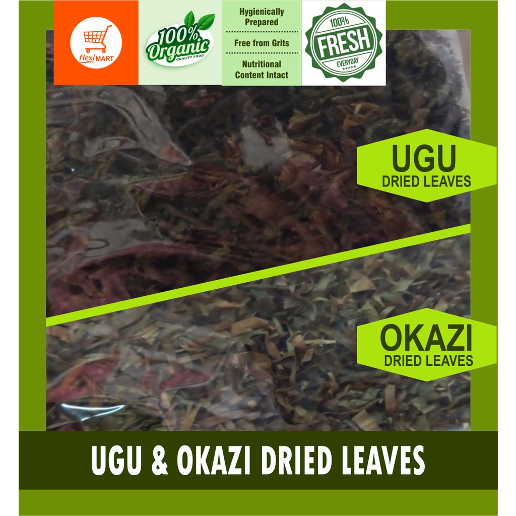 Dried Ugu / Pumpkin Leaves | Okazi Leaves | Ugba from Nigeria | Shopee ...